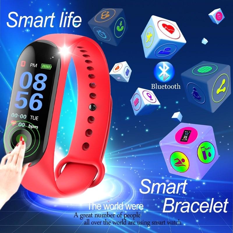 Buy M3 Plus Smart Band Watch Bracelets Wristband Fitness Tracker Blood ...