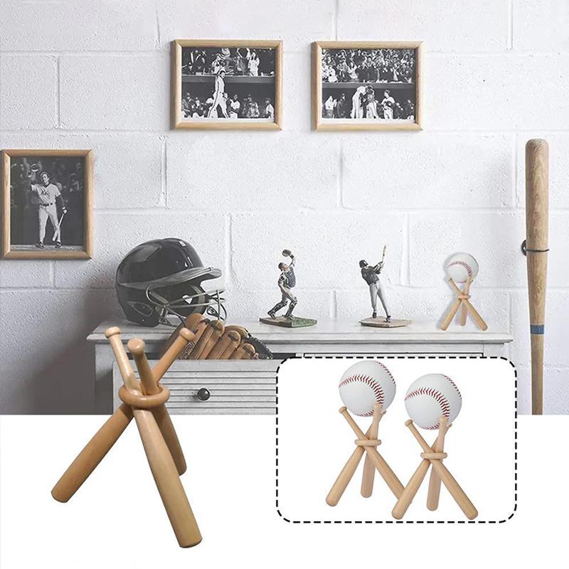 Cheap Outdoor Mini Baseball Bat Souvenir Ball Wood Support Holder Mini ...
