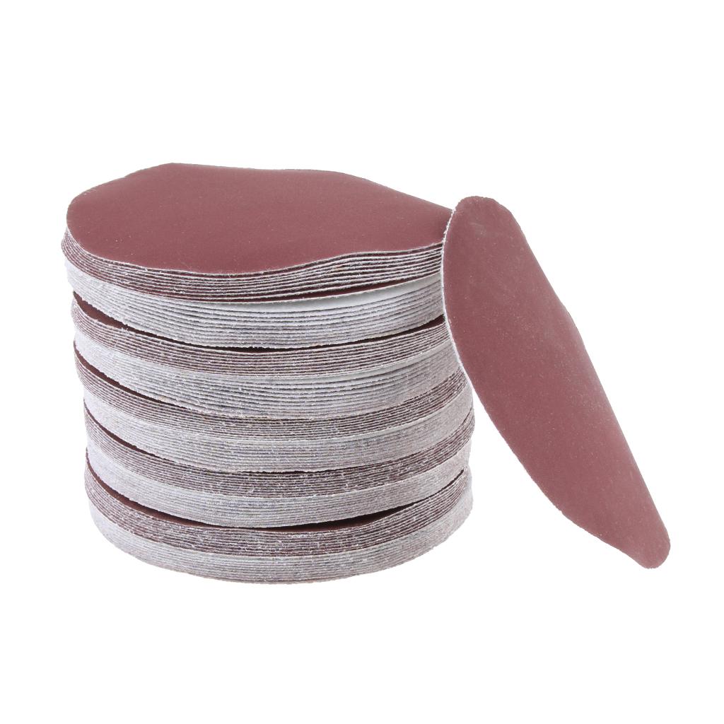 Buy 100pcs 5 inch Sanding Discs Sandpaper Nonporous Round Polishing Pad ...