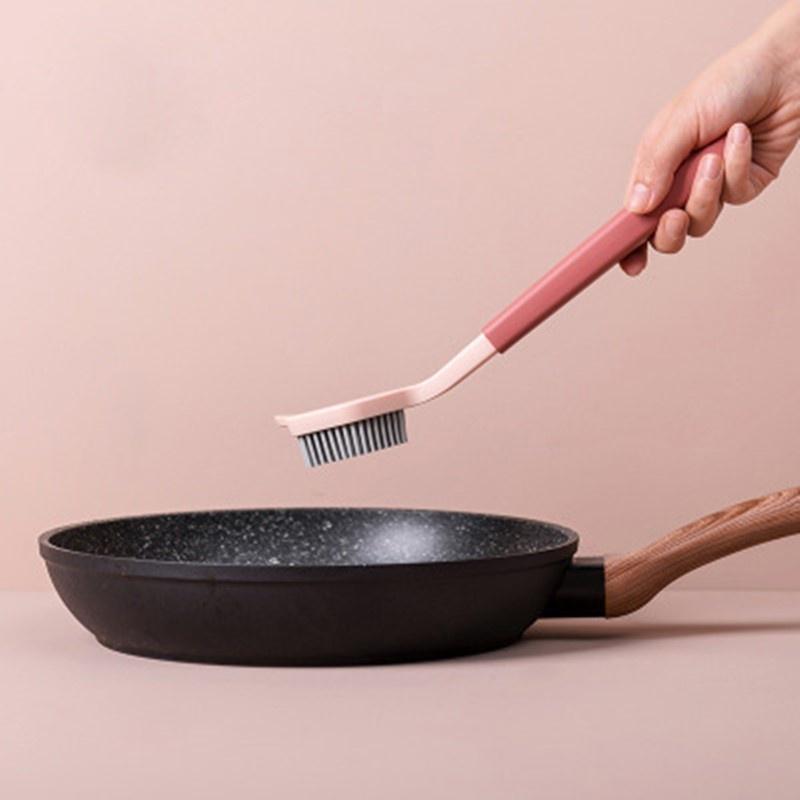 Cheap Multifunction Kitchen Pan Cleaning Brush Silicone Long Handle ...