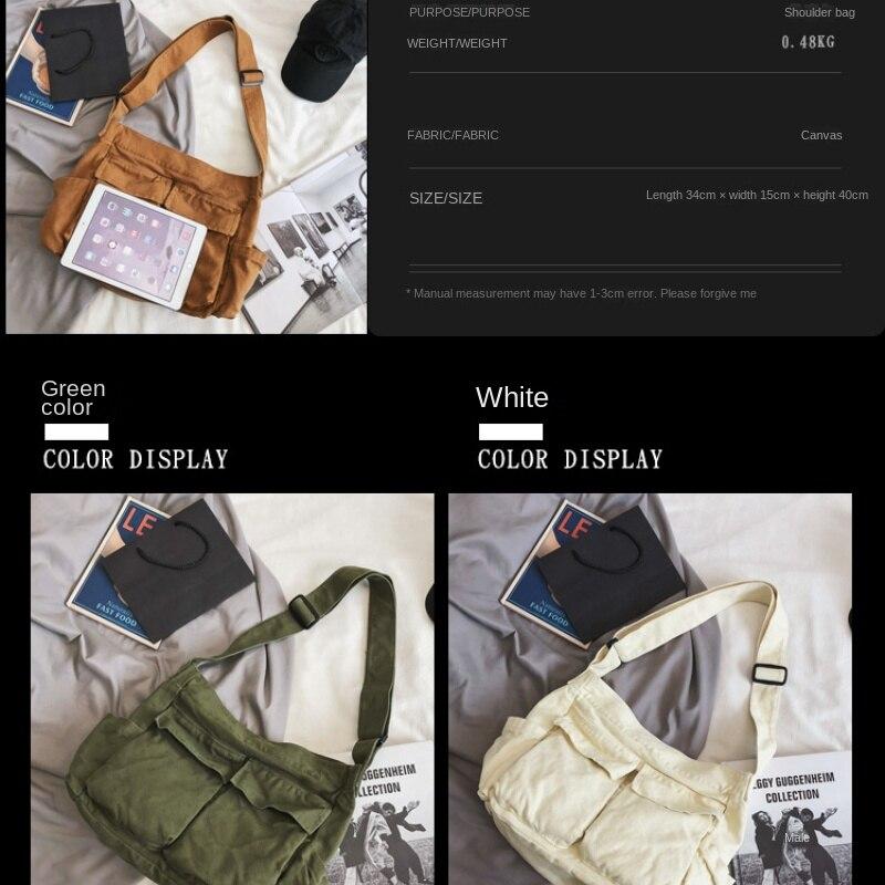 Cheap Single shoulder crossbody bag male/female canvas bag Student ...