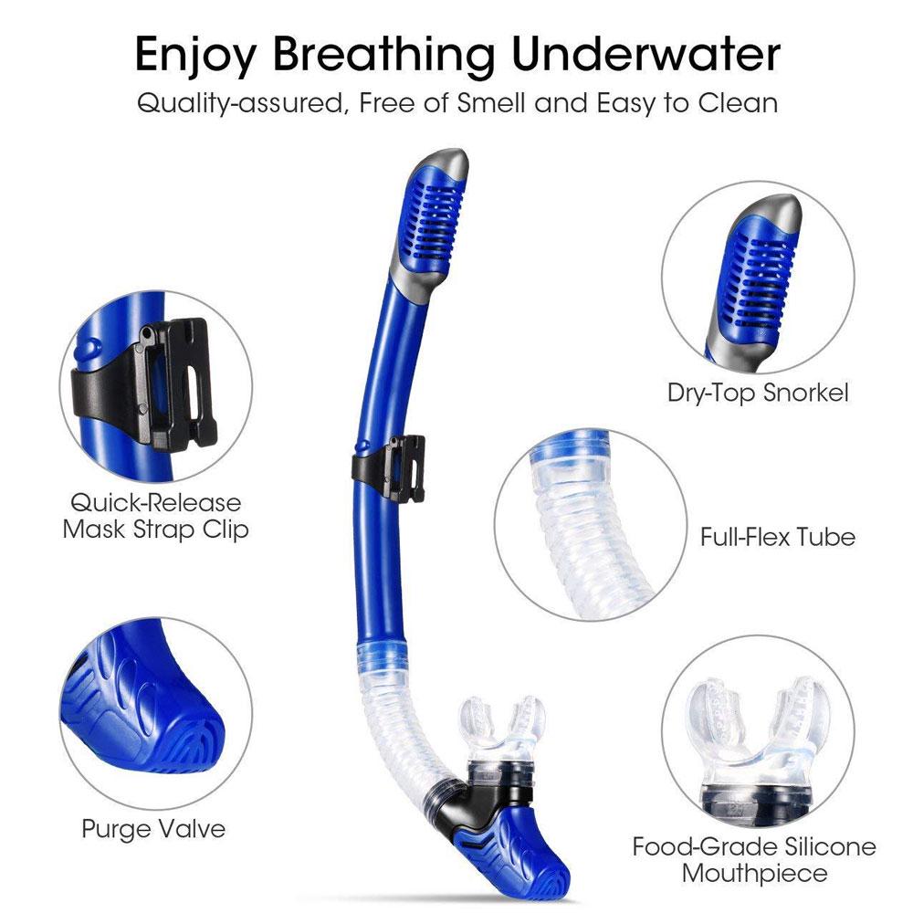 Cheap Silicone Diving Dry Breathing Tube Full Dry Gel Snorkeling ...