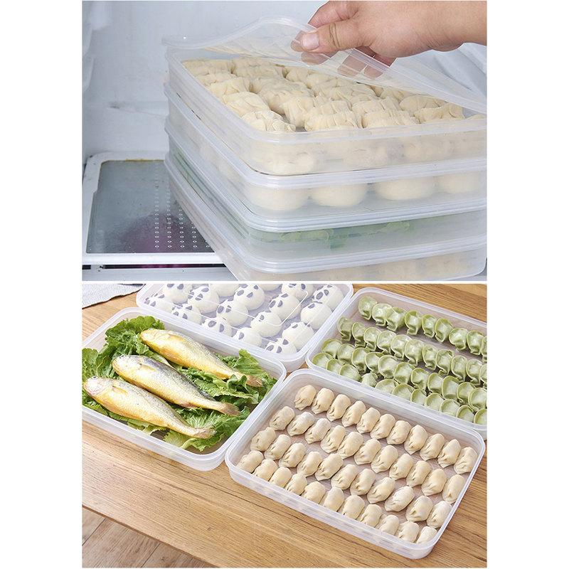 Fridge Storage Box Freezer Fridge Space Saver Food Organizer uygun ...