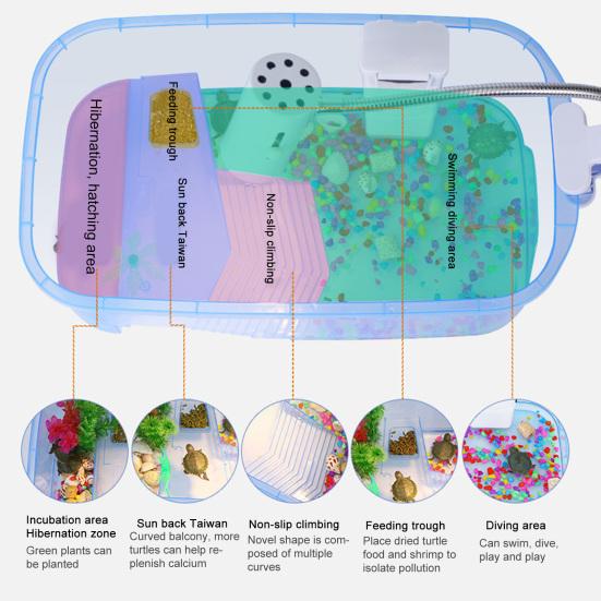 Buy Fashion Reptile Feeding Box Thicker Material Broken-proof Smell ...