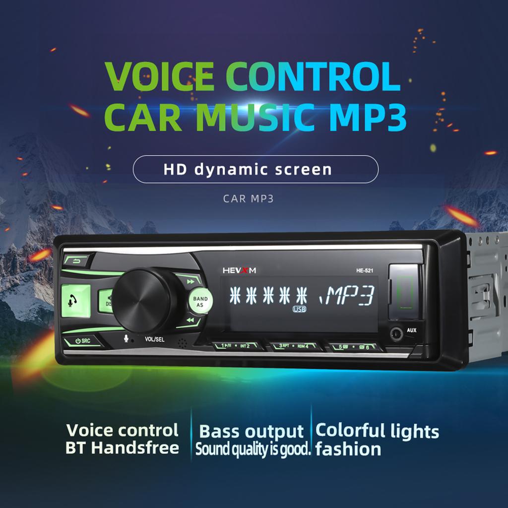 Cheap HEVXM 7 Colors Digital HD LCD Display Car Stereo 1DIN 64GB USB/IN ...