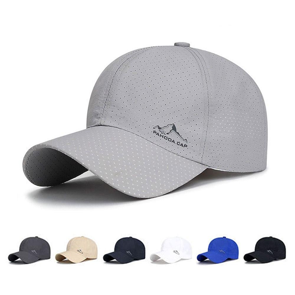 Buy Summer Quick Dry Breathable Thin Sunscreen Baseball Cap Fishing Hat ...