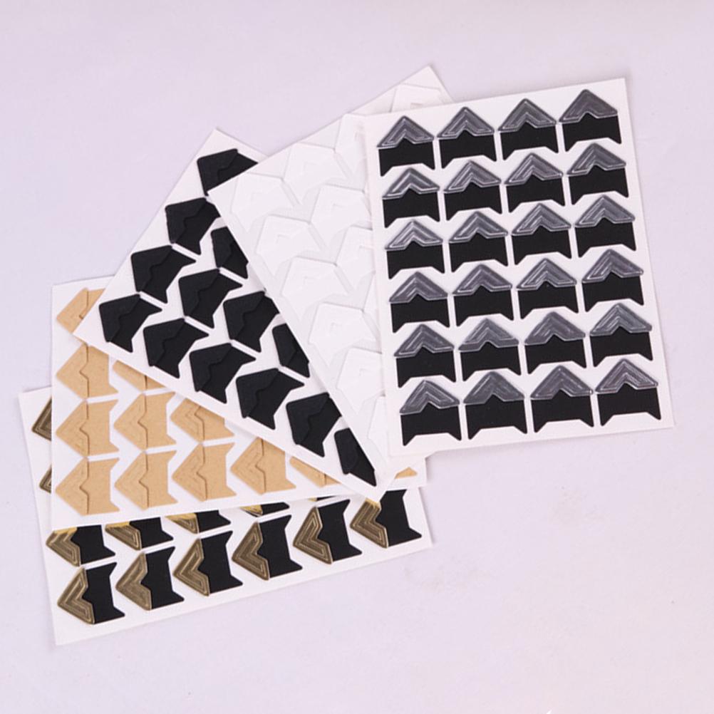 20 Sheets Creative Photo Mounting Corners Stickers Self-adhesive Paper ...