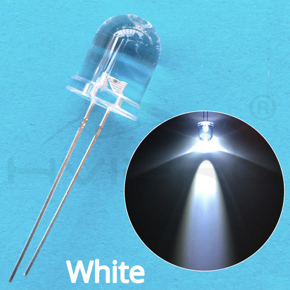 Cheap 50X 10mm Round Top Ultra Emitting Diodes LED Yellow UV Pink ...