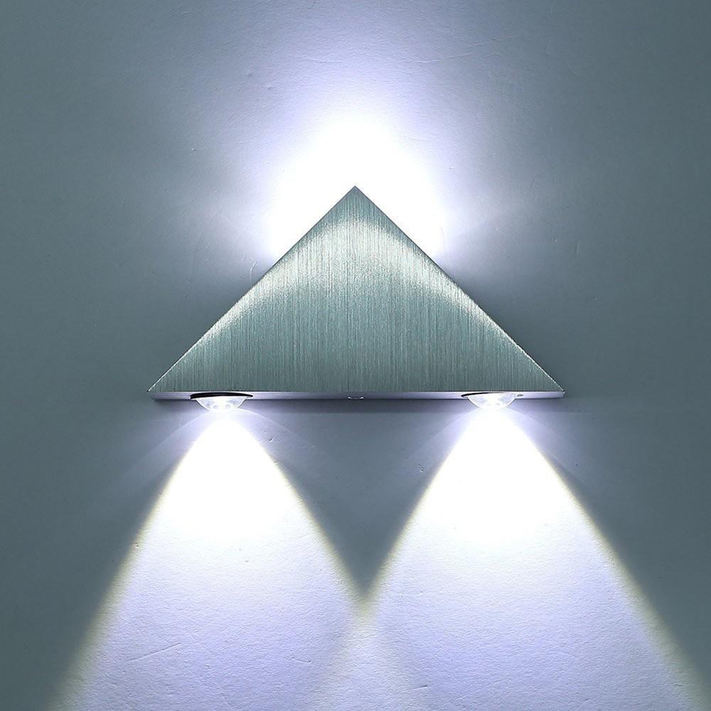 Modern Triangle Wall Light Aluminum 3W Led Wall Lamp 85-265V Decoration ...