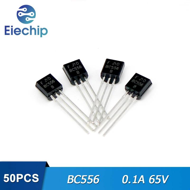 50PCS/lot BC556 Transistors TO-92 0.1A 65V PNP New Original uygun ...