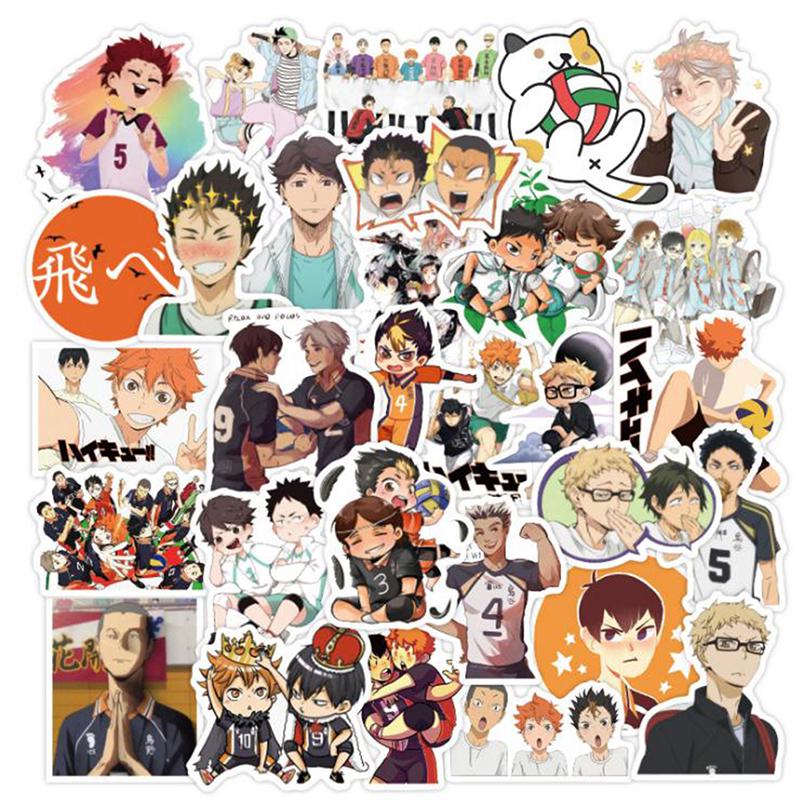 Buy 50Pcs Japanese Anime Stickers Volleyball Laptop Skateboard Luggage ...