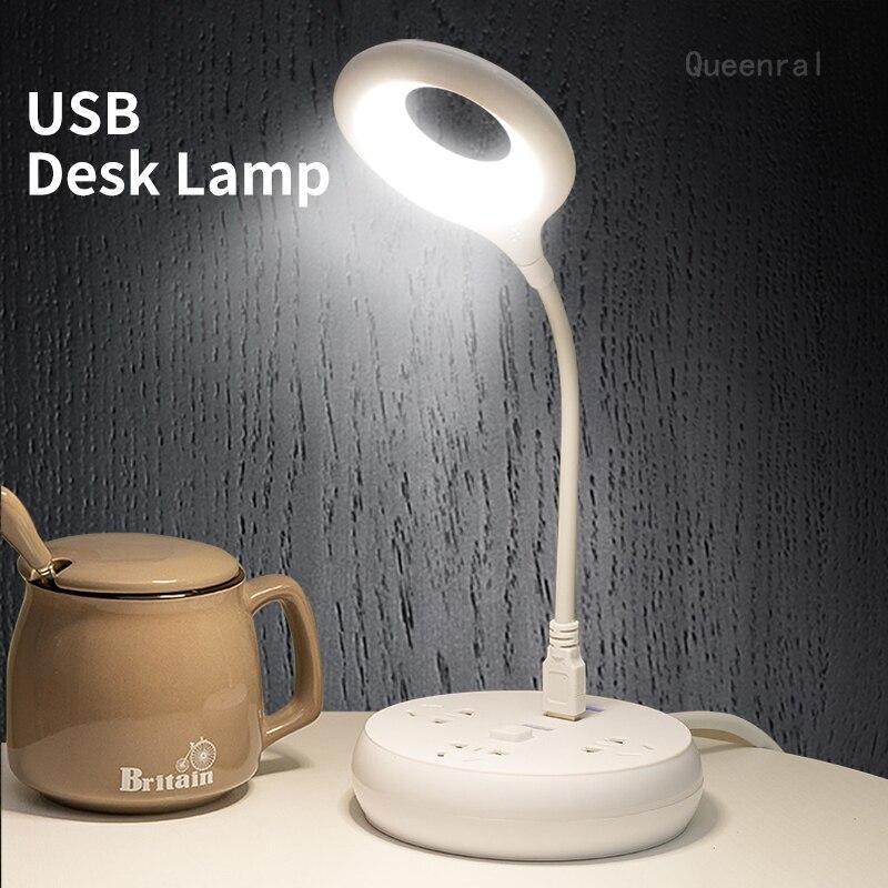 Buy LED Desk Lamp Bedroom Night Light Mini Foldable Table Lamp USB ...