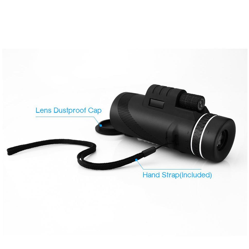 Buy Waterproof 40X60 Monocular Phone Camera Day and Night Vision Dual ...