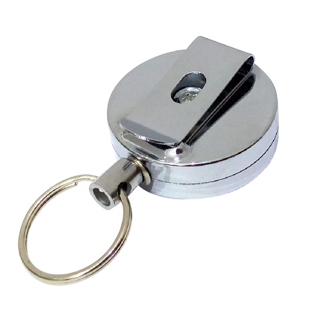 Cheap Key Chain With Belt Clamp Metal Easy Pull Buckle High Telescopic ...