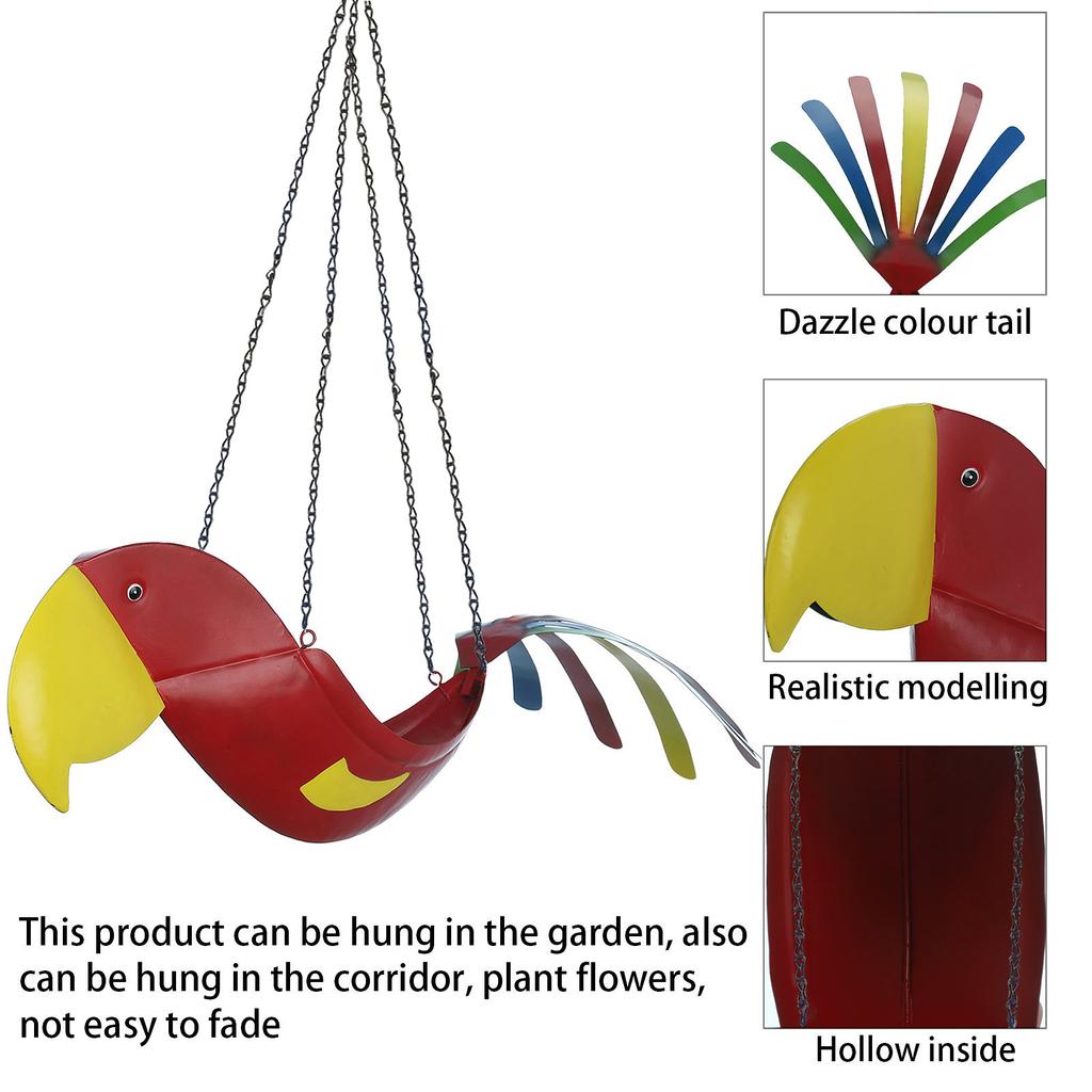 Buy (Sevenday)Flying Parrot Flower Pot Outdoor Hanging Planter Parrot ...