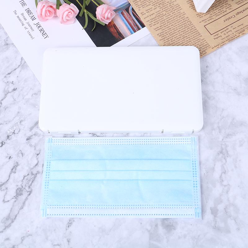 Buy Portable Disposable Mask Case Face Masks Container Mask Storage Box ...