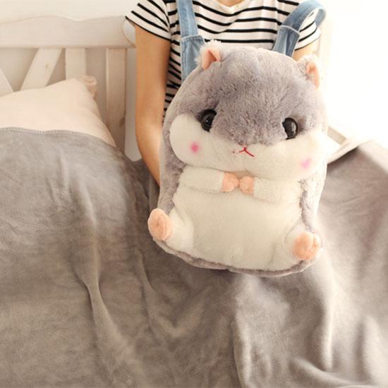 Buy Cute Hamster Pillow Blanket Car Pillow Dual-use Cushion Blanket ...