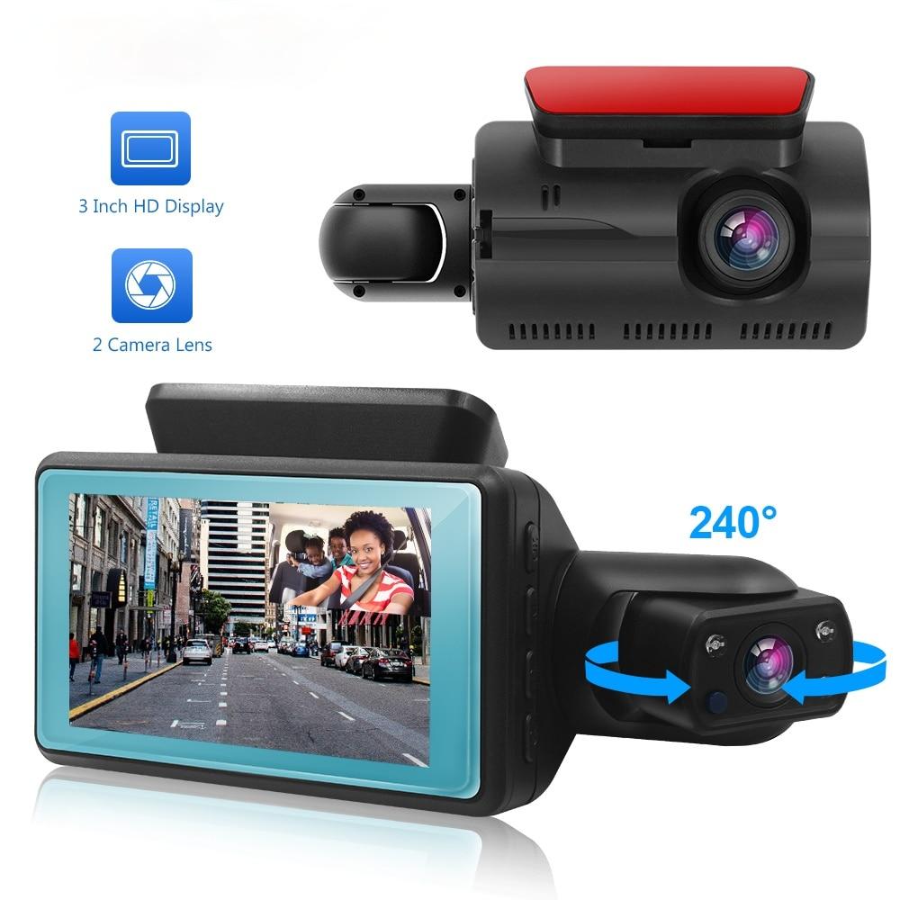 Car Dvr 2 Cameras Lens Fhd 3 .0 Inch Dash Cam With Infrared Night ...