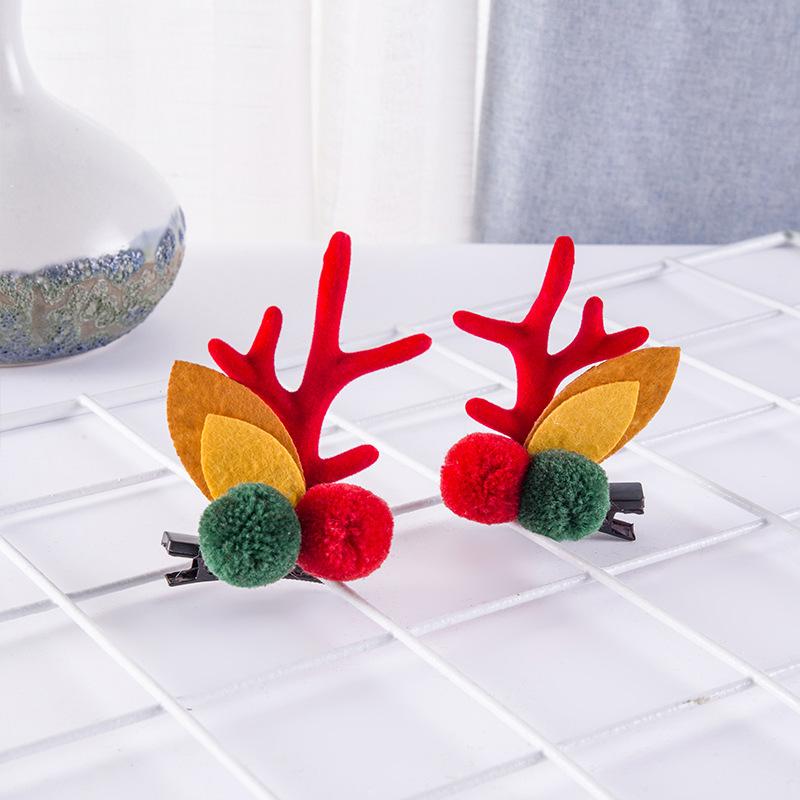 Buy Christmas Barrettes Christmas Hair Accessories Children Antlers ...