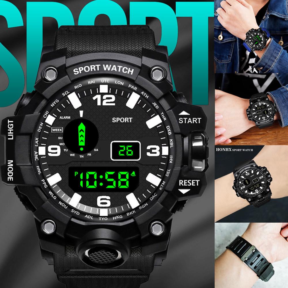 Buy Men Digital LED Wrist Watch Date Sport Outdoor Electronic Watch at ...