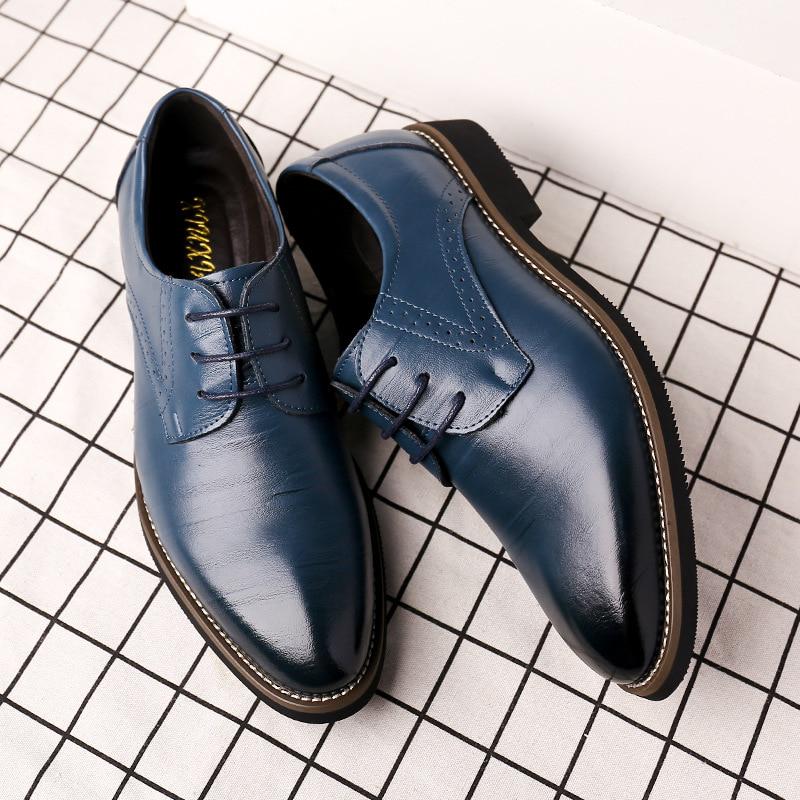 Buy Official Shoes New Fashionblack Blue Brown Men's Oxford Official ...