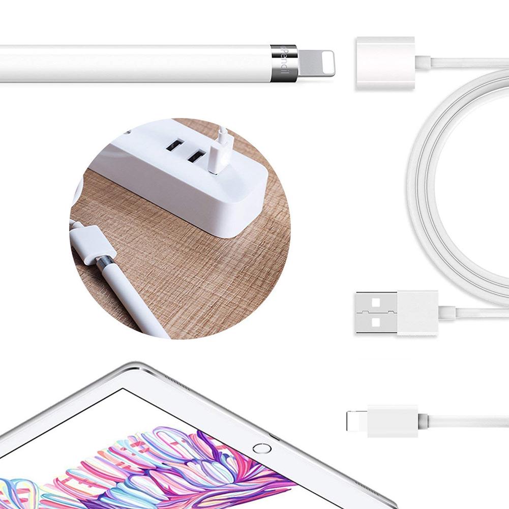 Buy Compatible for Apple iPencil 1m Pencil Charger Cord extension 2-in ...