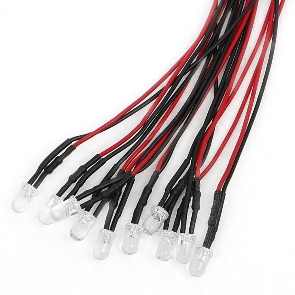 Cheap 10Pcs 20cm Length 3mm/5mm LED Lamp Cable Bulb Pre-wired DC ...