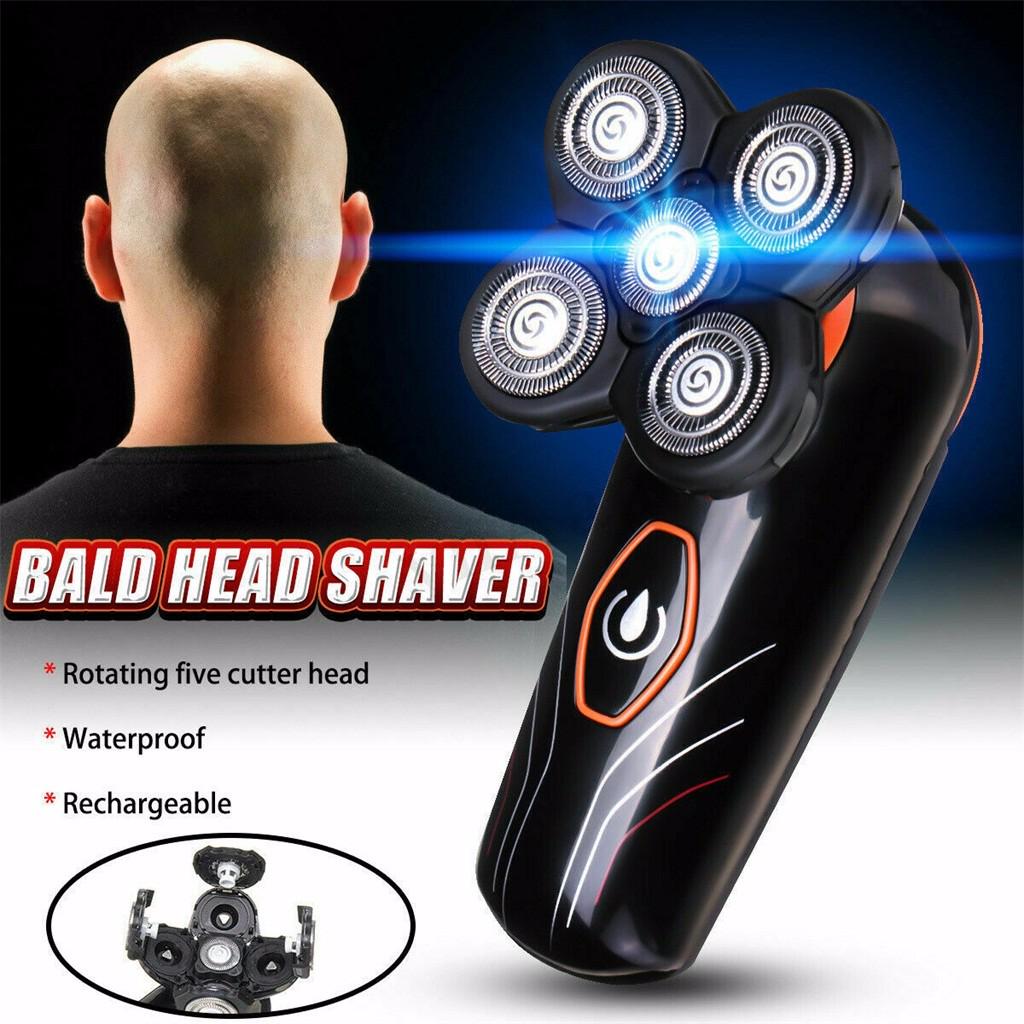 Men's Hair Clipper 5 Heads Rechargeable Skull Head Shaver uygun fiyatlı ...