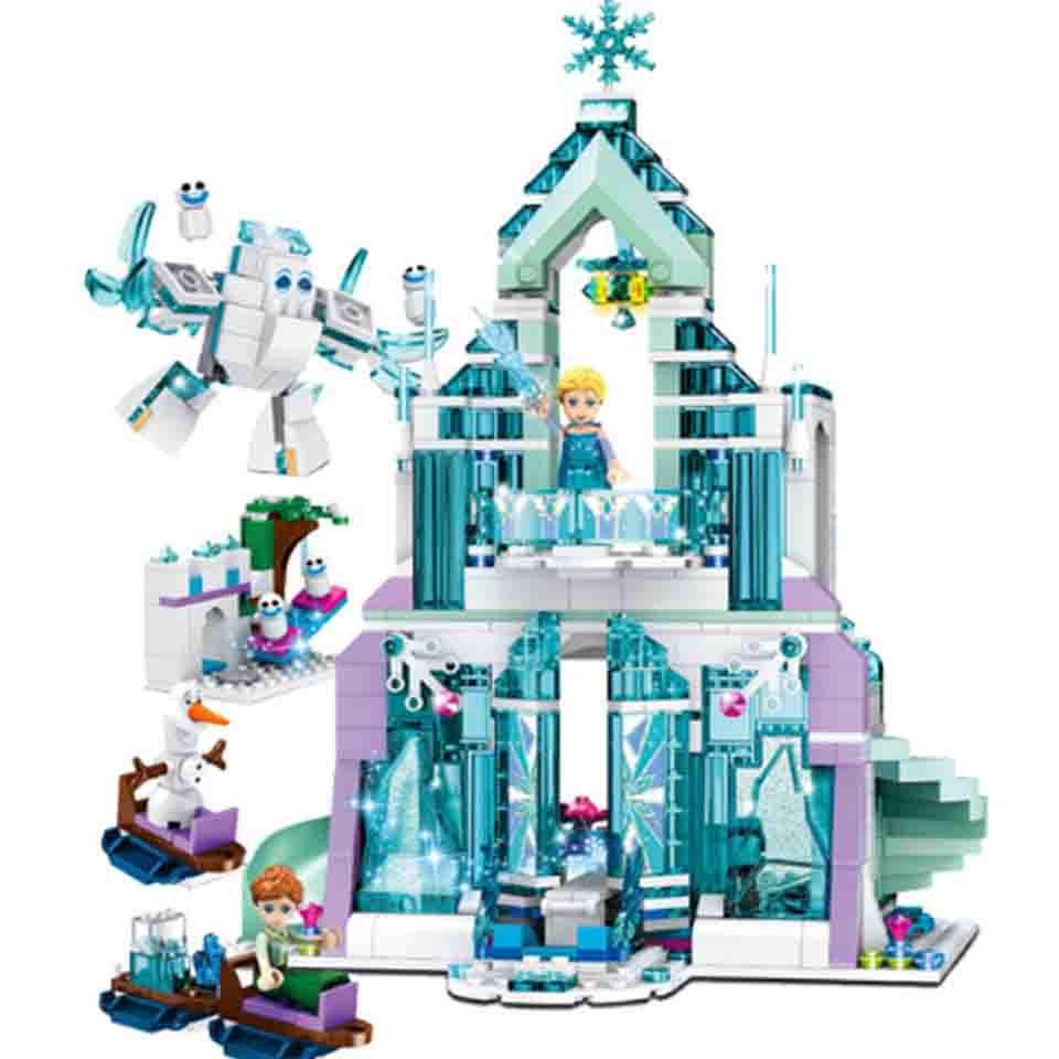 Friends Series 10664 Elsa Anna Figures Dress Up Building Block Toys ...