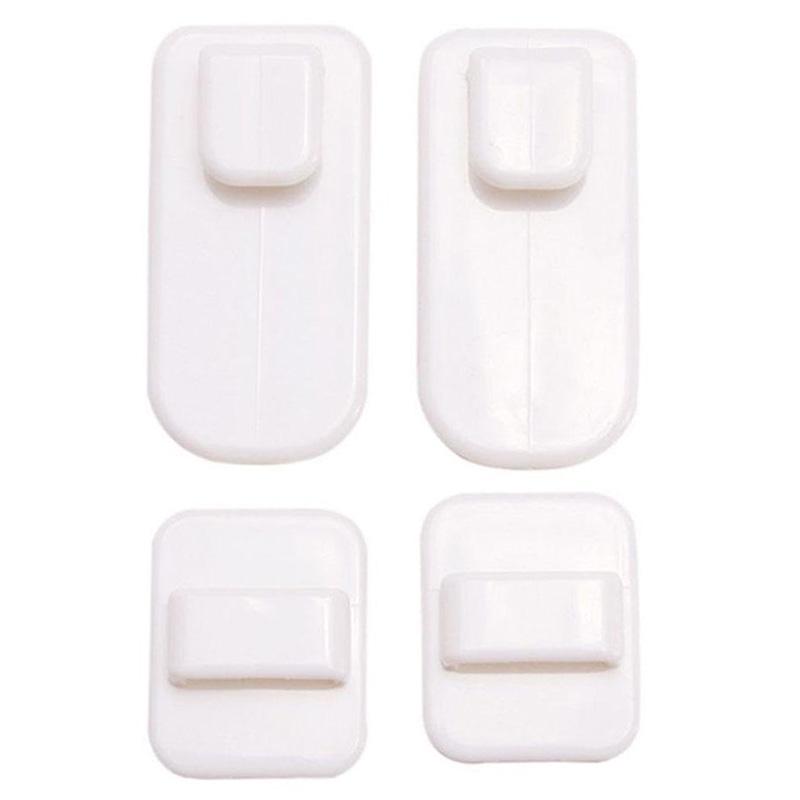 Buy 2Pcs Wall Mounted Remote Control Storage Hook Plastic Sticky Hooks ...