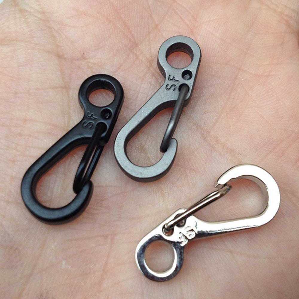 Buy 10PCS Mini Carabiner Keychain Mountaineering Spring Tactical ...