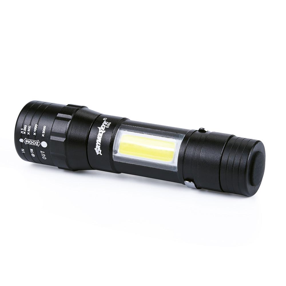Buy ZOOMABLE Q5 + COB LED Mini Flashlight 14500 4 Modes Pocket Torch ...