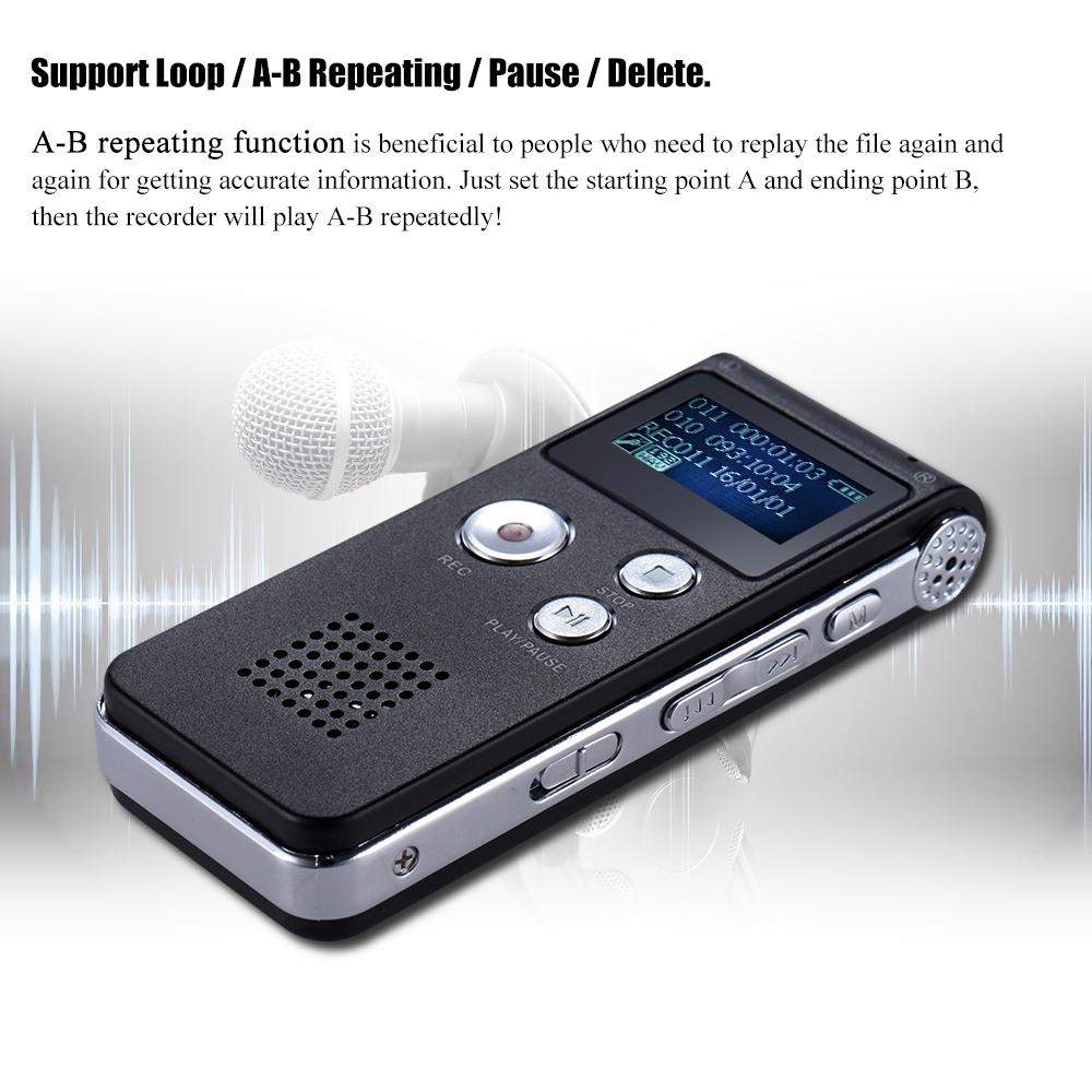 8 GB Voice Recorder USB Dictaphone Digital Audio Voice Recorder with ...