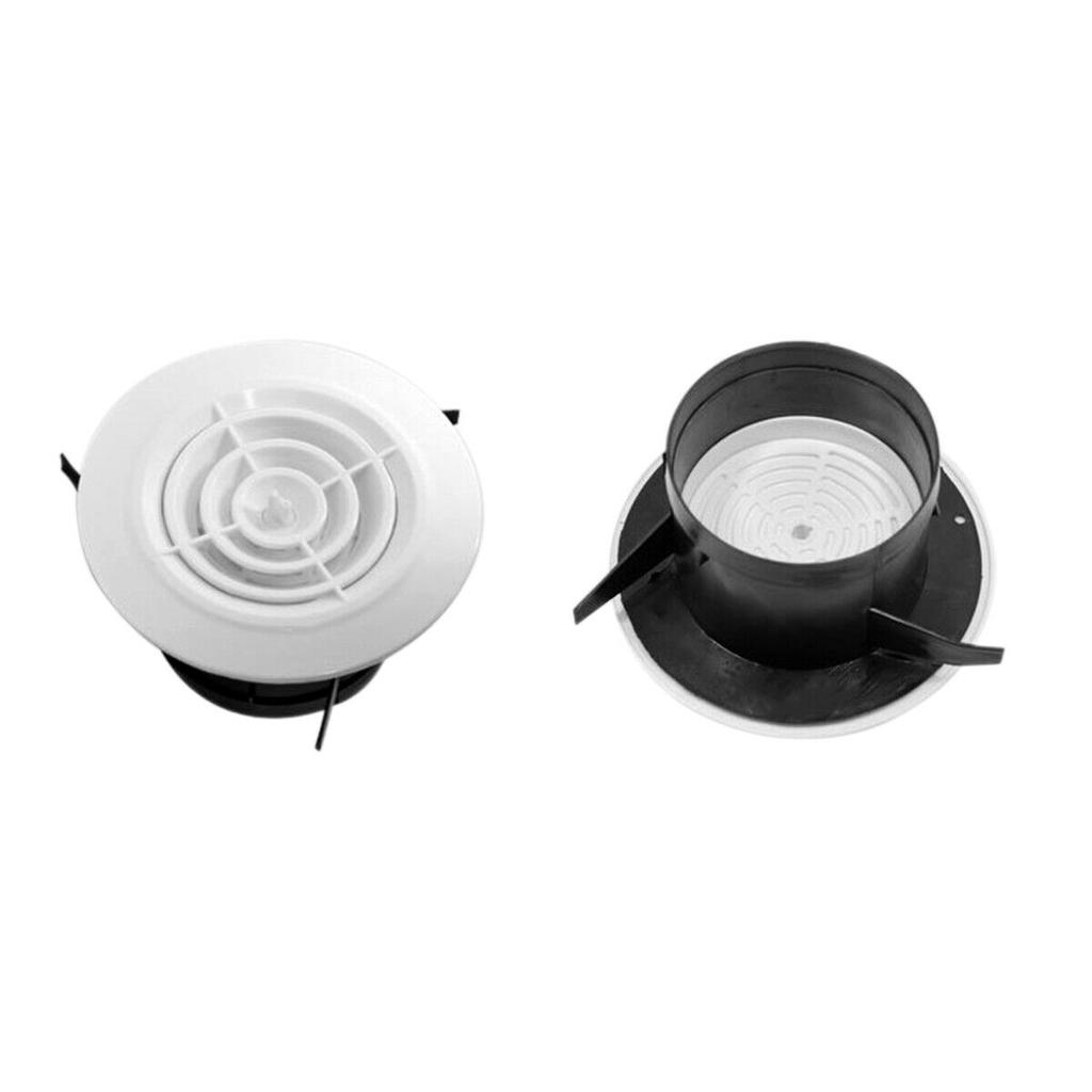 Buy 5" Internal Ventilation Grille Round White 125mm Duct Extractor Fan ...