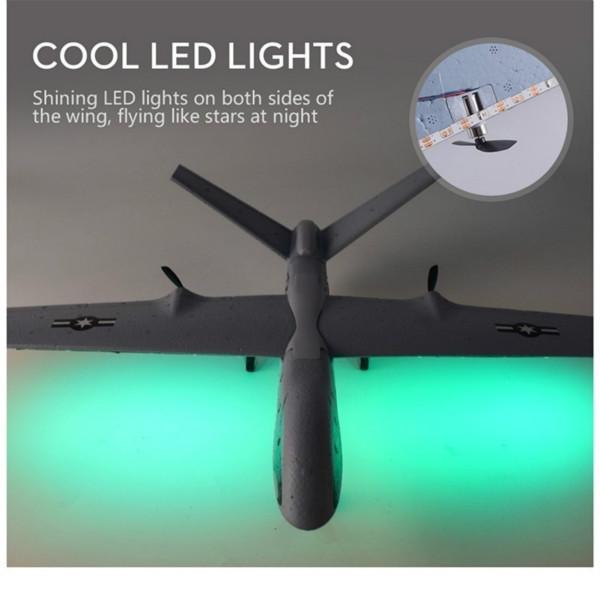 Flying Model Gliders 2.4G 2CH Predator Z51 Remote Control RC Airplane ...