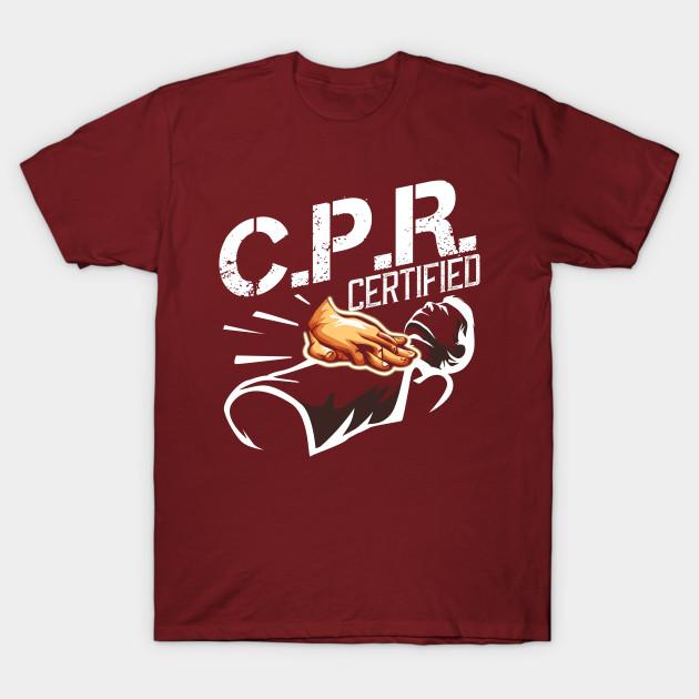 Buy Men Premium Cotton Harajuku T Shirt Cpr Certified First Aid Nurse ...