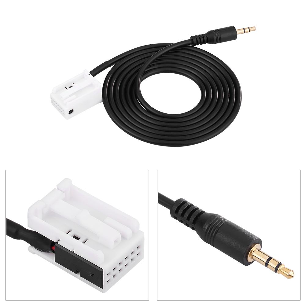 Buy Car 3.5mm Male Audio AUX Input Adapter Cable for Mercedes /Benz ...