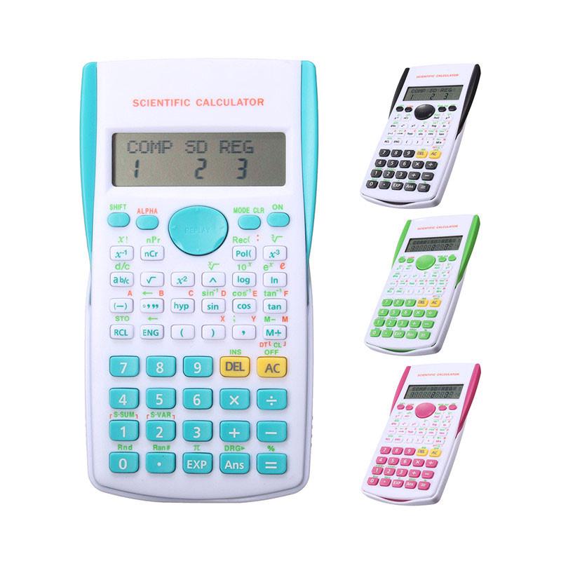 12 Digital Scientific Calculator 2 Line School Student Function Display ...
