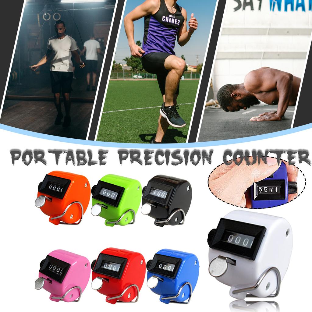Buy 8pcs Hand Hand Counter 4 Digits Mechanical Palm Click Counter for ...