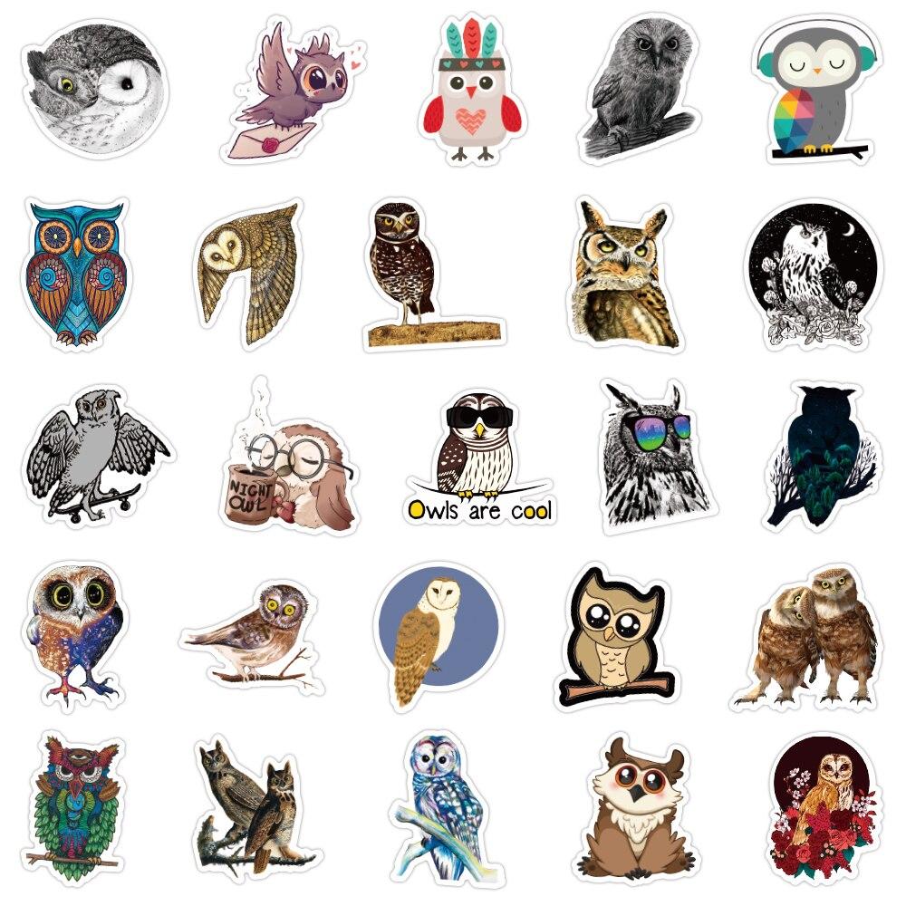 Owl sticker vinyl waterproof sticker of owl Laptop Decals & Skins etna ...