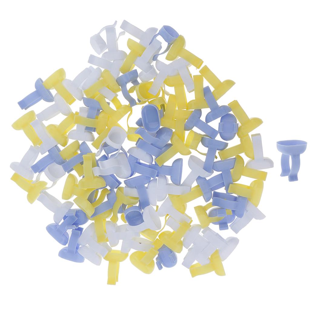 Buy 100 Pieces Dental Bowl Cup Prophy Ring Mixing Finger Dappen Dish ...