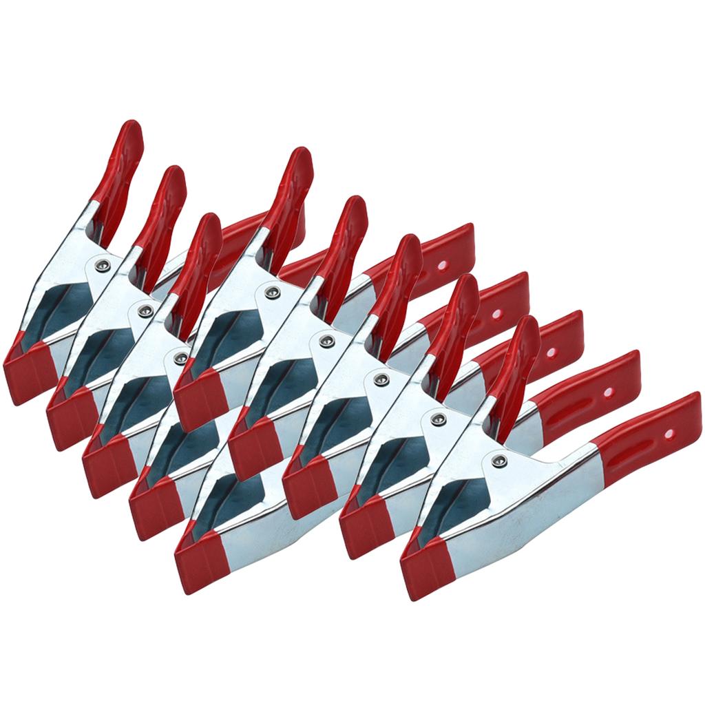 Buy 10PCS Metal Spring Clamps 2"4"6" Clip Soft Plastic Tips Grip Photos ...