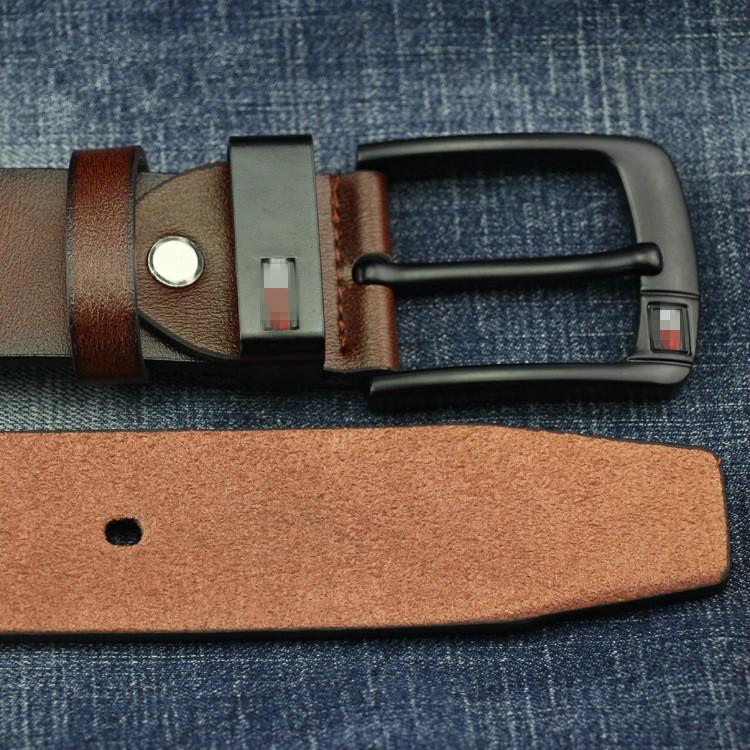 Buy 1PC Genuine Leather Belts for Men Cowboy Luxury Strap Male Vintage ...