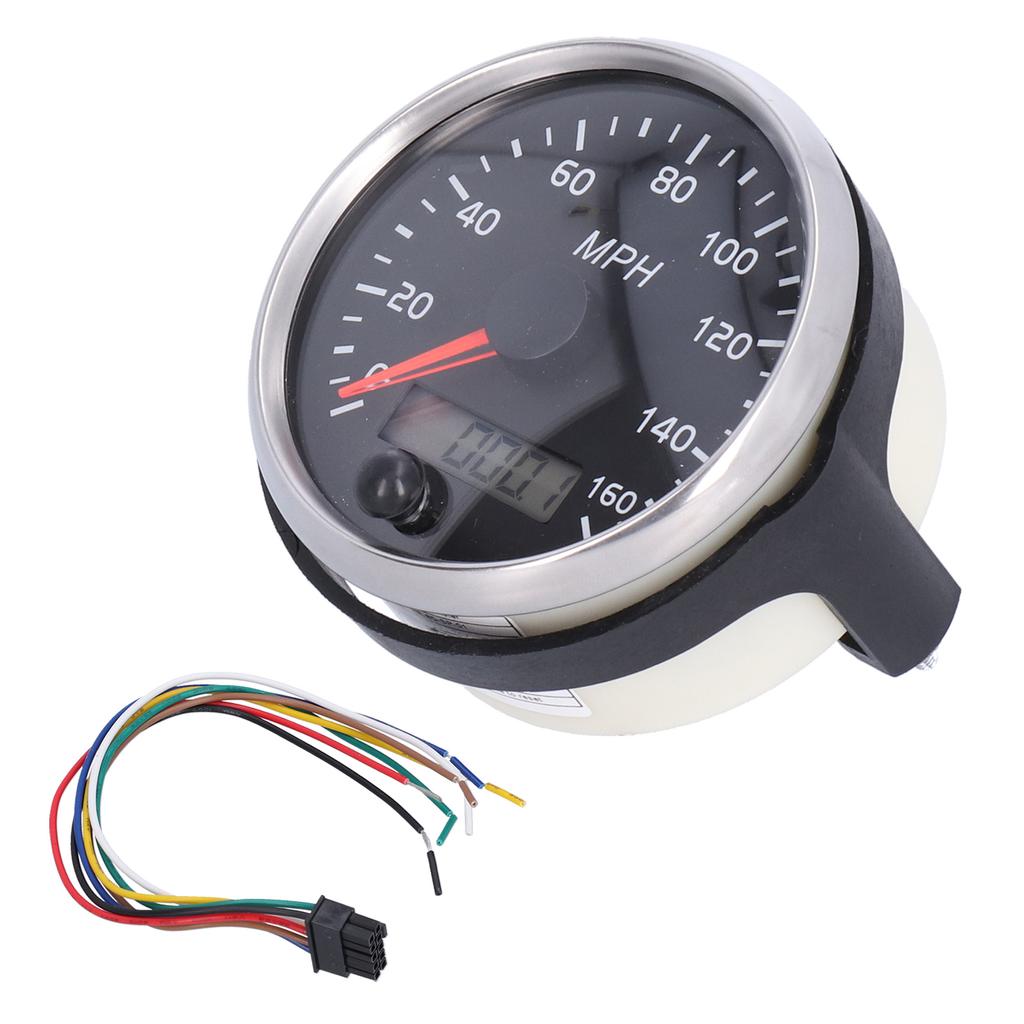 Buy 3.3in 12V/24V Speedometer 160MPH Speed Gauge LCD with White/Amber ...