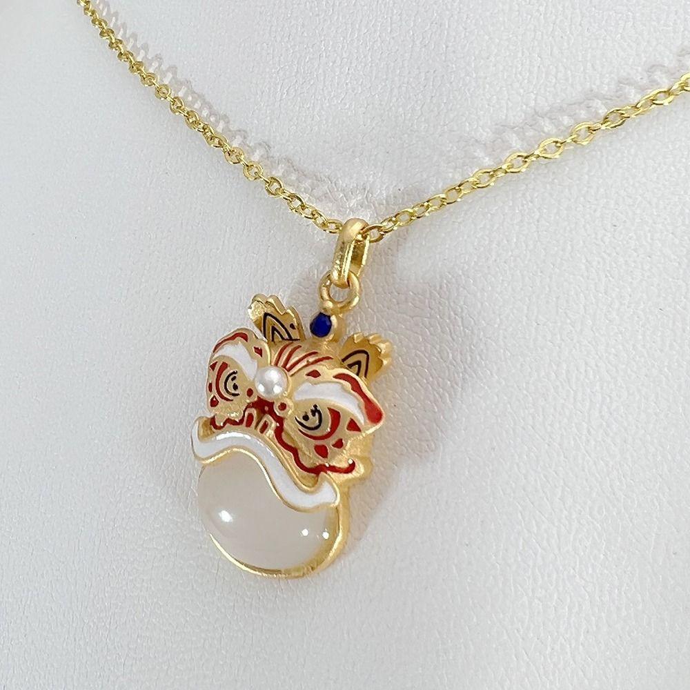 Satın alın Lion Niche Design Girl Gift Chinese Style Necklace Girl ...
