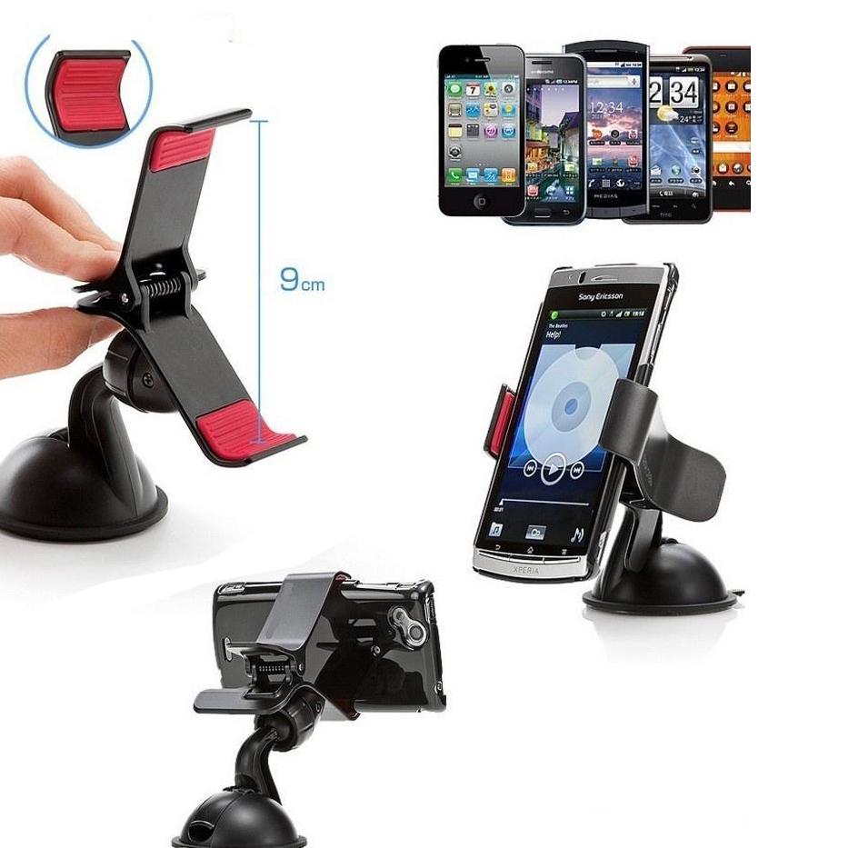 Buy Universal Car Phone Holder Windshield Dashboard Mount Stand For ...