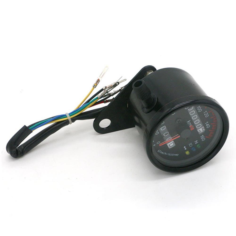 Buy Metal Case Motorcycle Speedometer Odometer 12V Universal Motorcycle ...