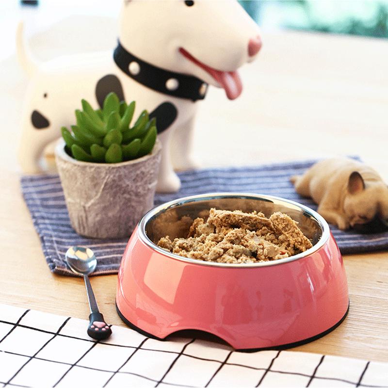 Cheap Non-Slip Stainless Steel Dog Bowl with Resin Pet Bowl for Dogs ...