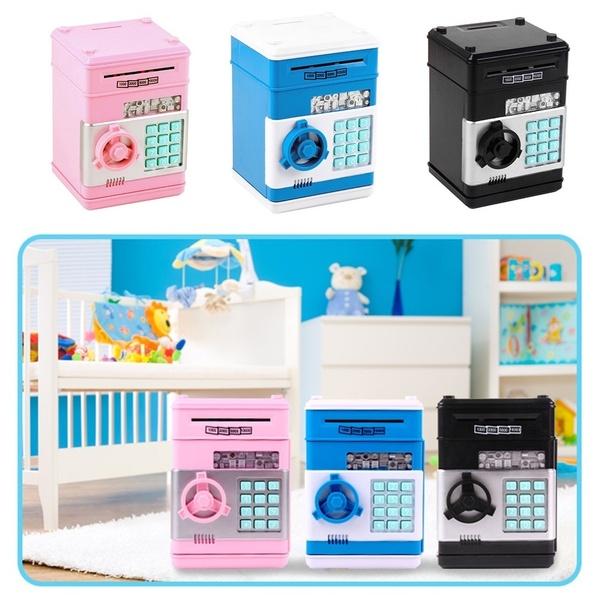Buy Kids Electronic Money Safe Box Password Saving Bank ATM for Coins ...