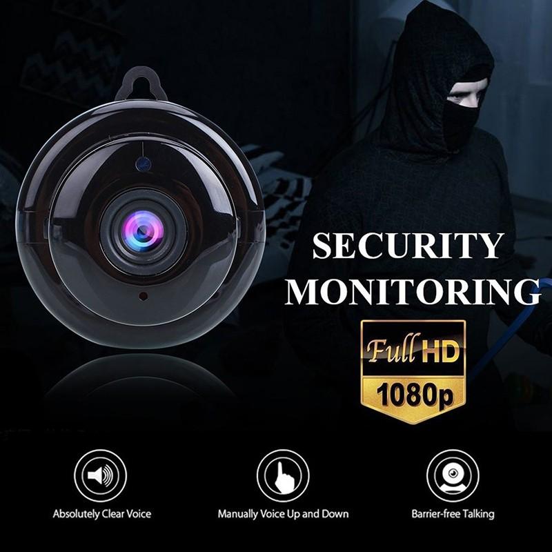 Buy Black V380 pro APP Wifi Wireless 1080P HD IP Security Camera IR ...